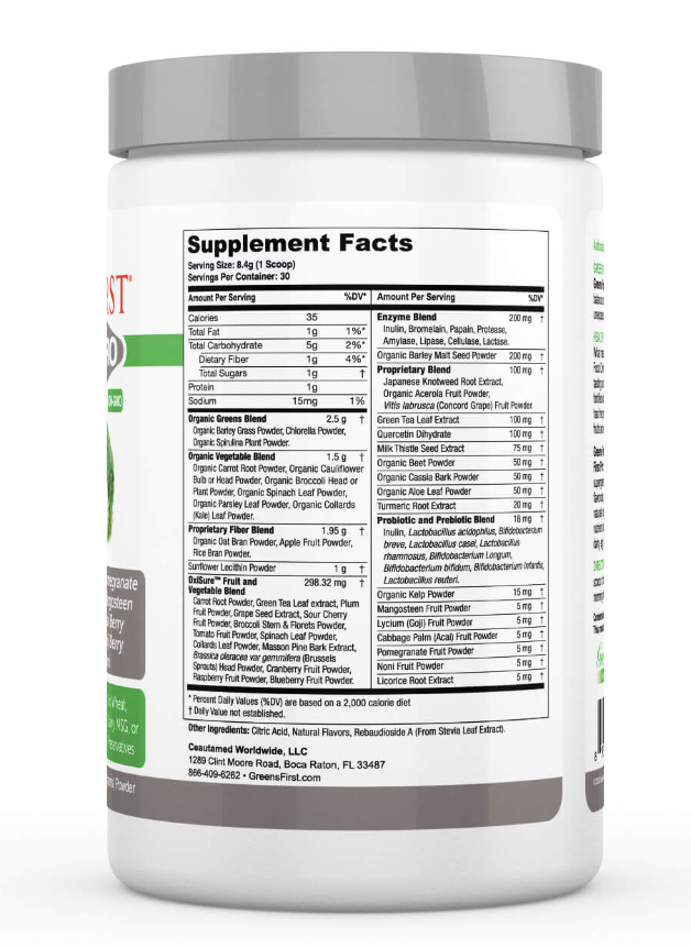 Greens First PRO (Original Mint Flavor) - Vitepro